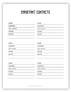 Final Wishes Planner (Free PDF Printable) - Heavenly Printables