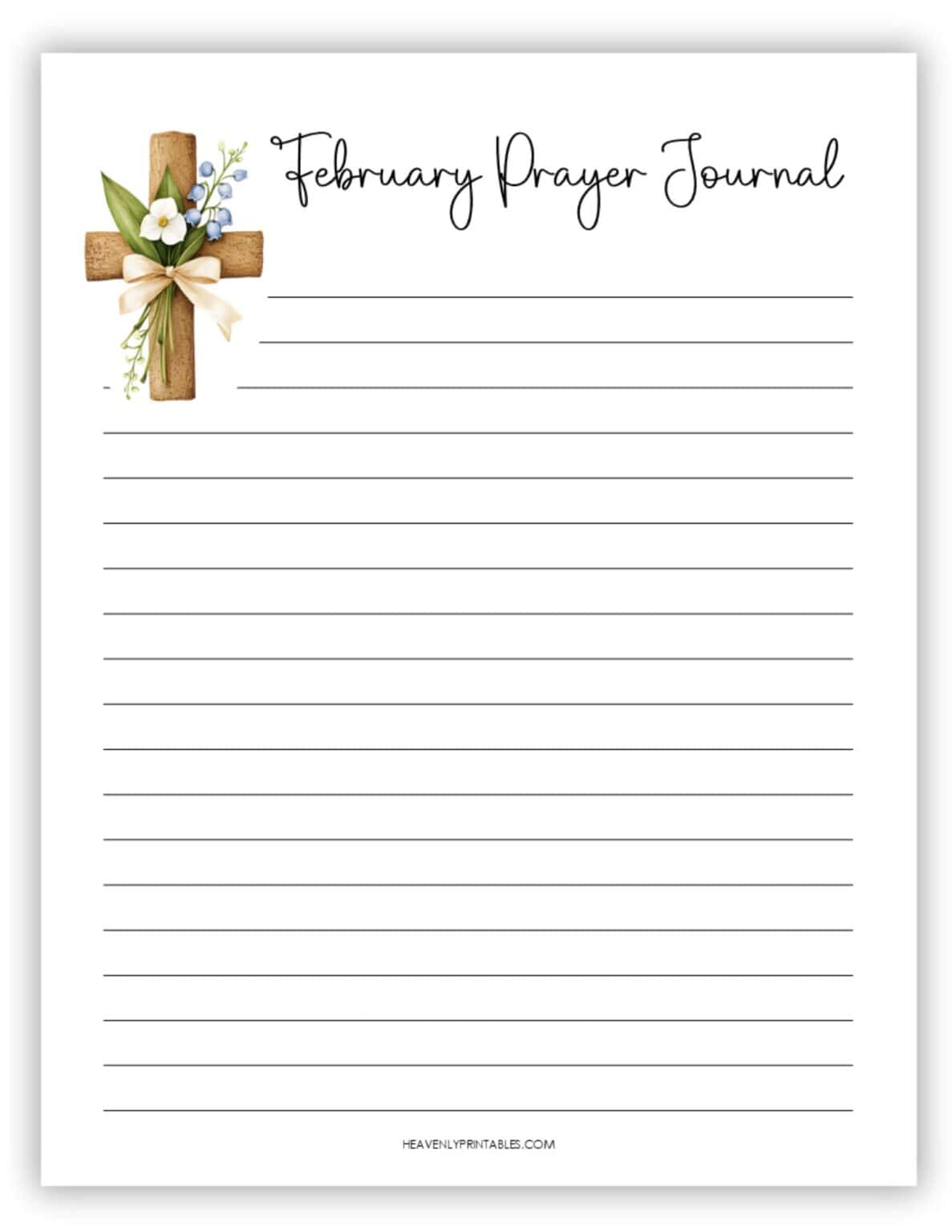 February Calendar Planner (Free PDF Printable) - Heavenly Printables