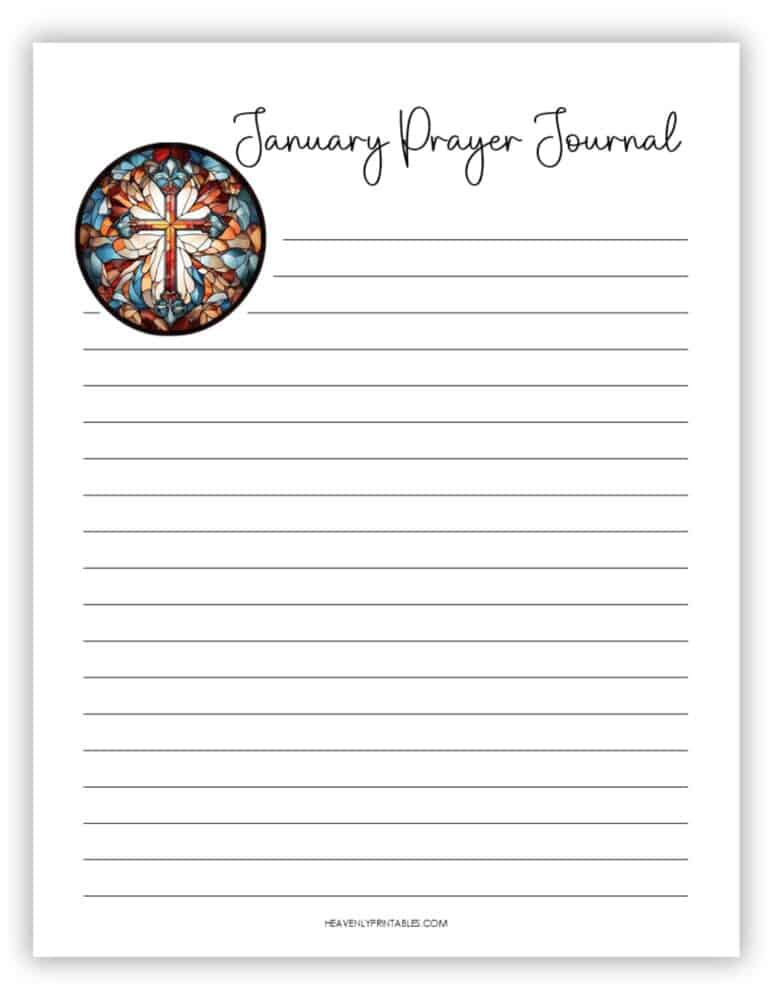 January Calendar Planner (Free PDF Printable) - Heavenly Printables