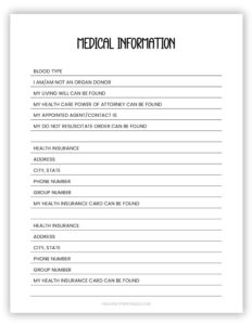 Final Wishes Planner (Free PDF Printable) - Heavenly Printables