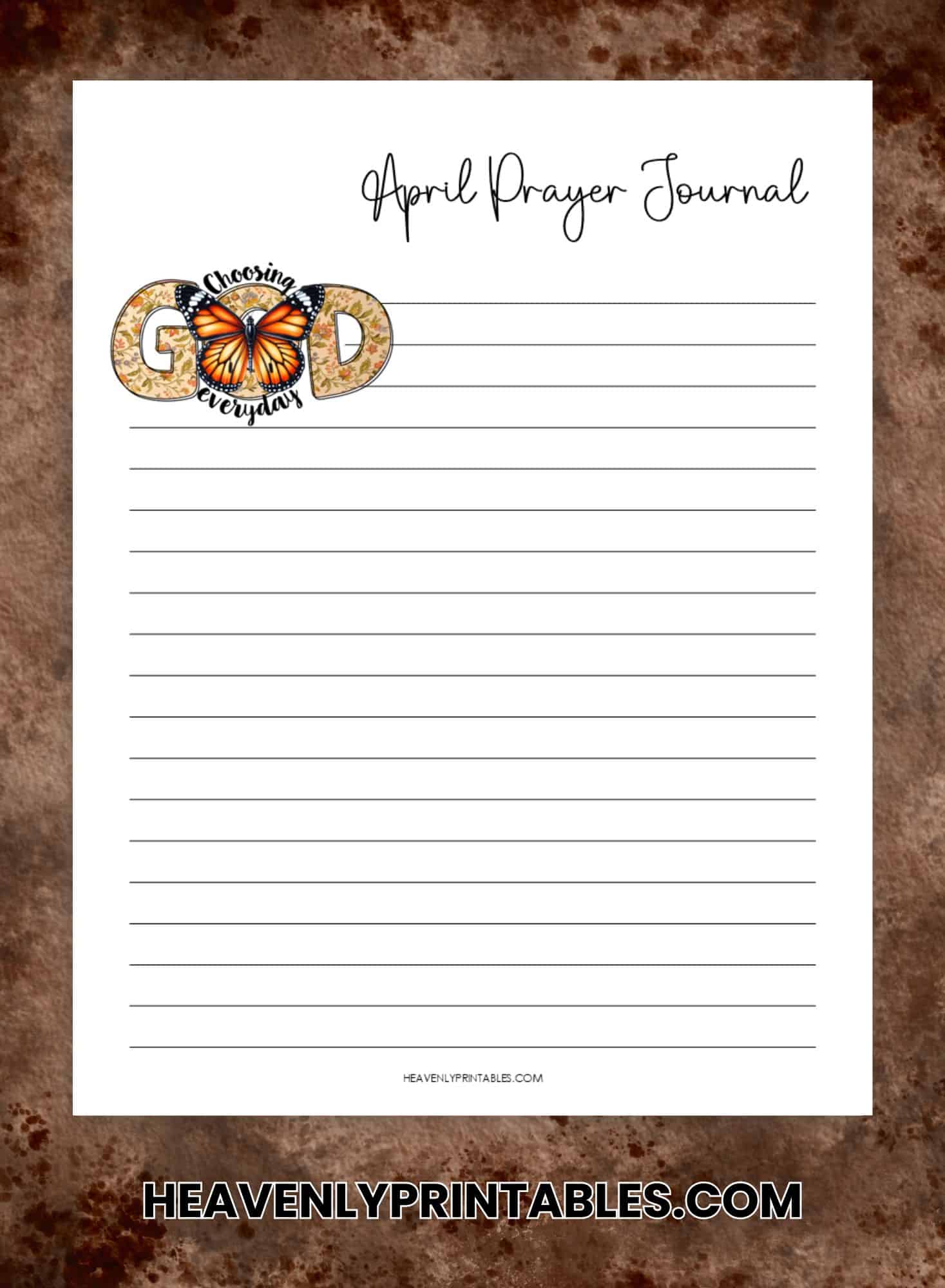 April Calendar Planner (Free PDF Printables) - Heavenly Printables