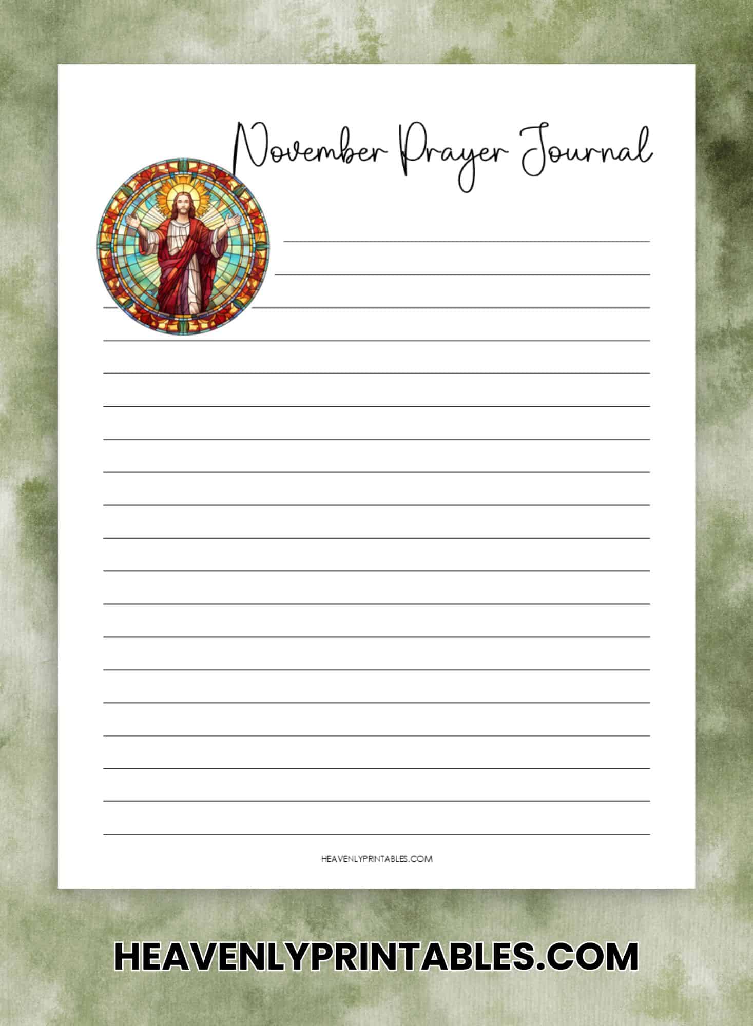 November Calendar Planner (Free PDF Printable) - Heavenly Printables