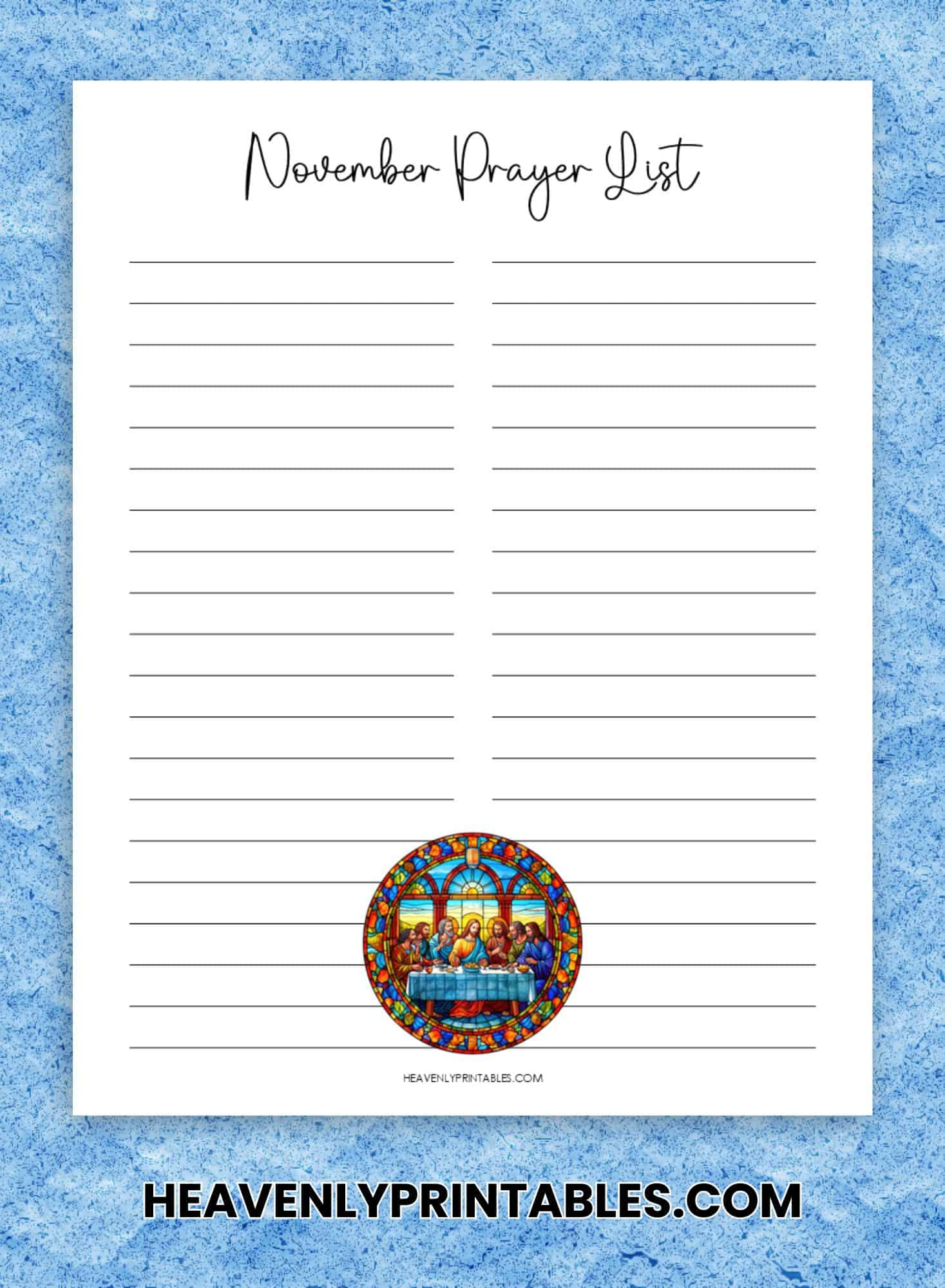 November Calendar Planner (Free PDF Printable) - Heavenly Printables